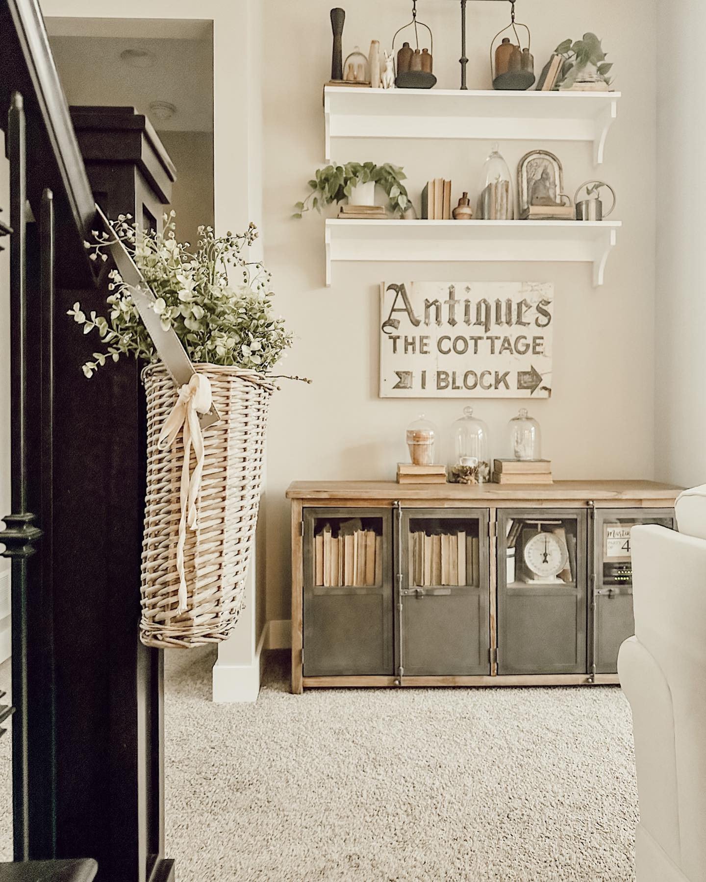 Langley Aged Latte Wood And Metal Storage Cabinet World Market