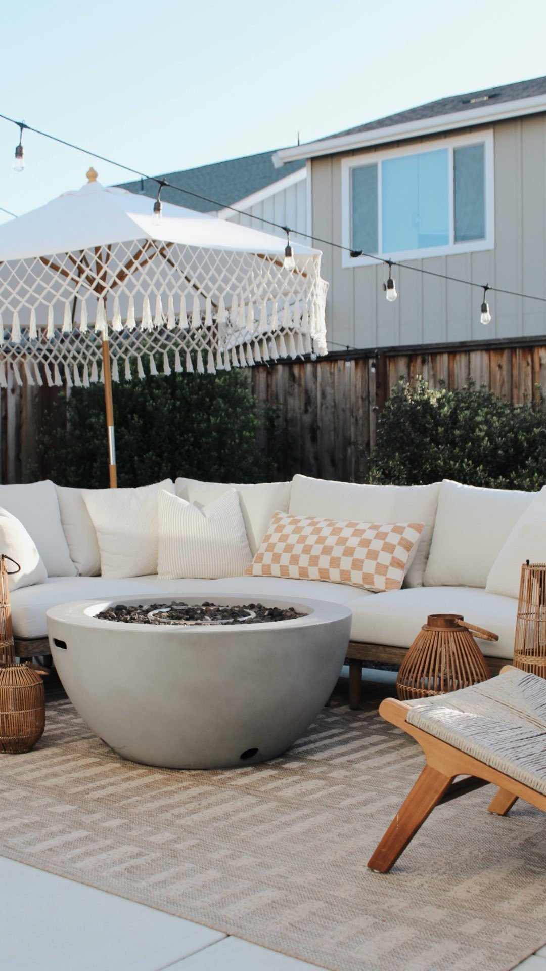 Girona Natural Woven Outdoor Accent Chair World Market