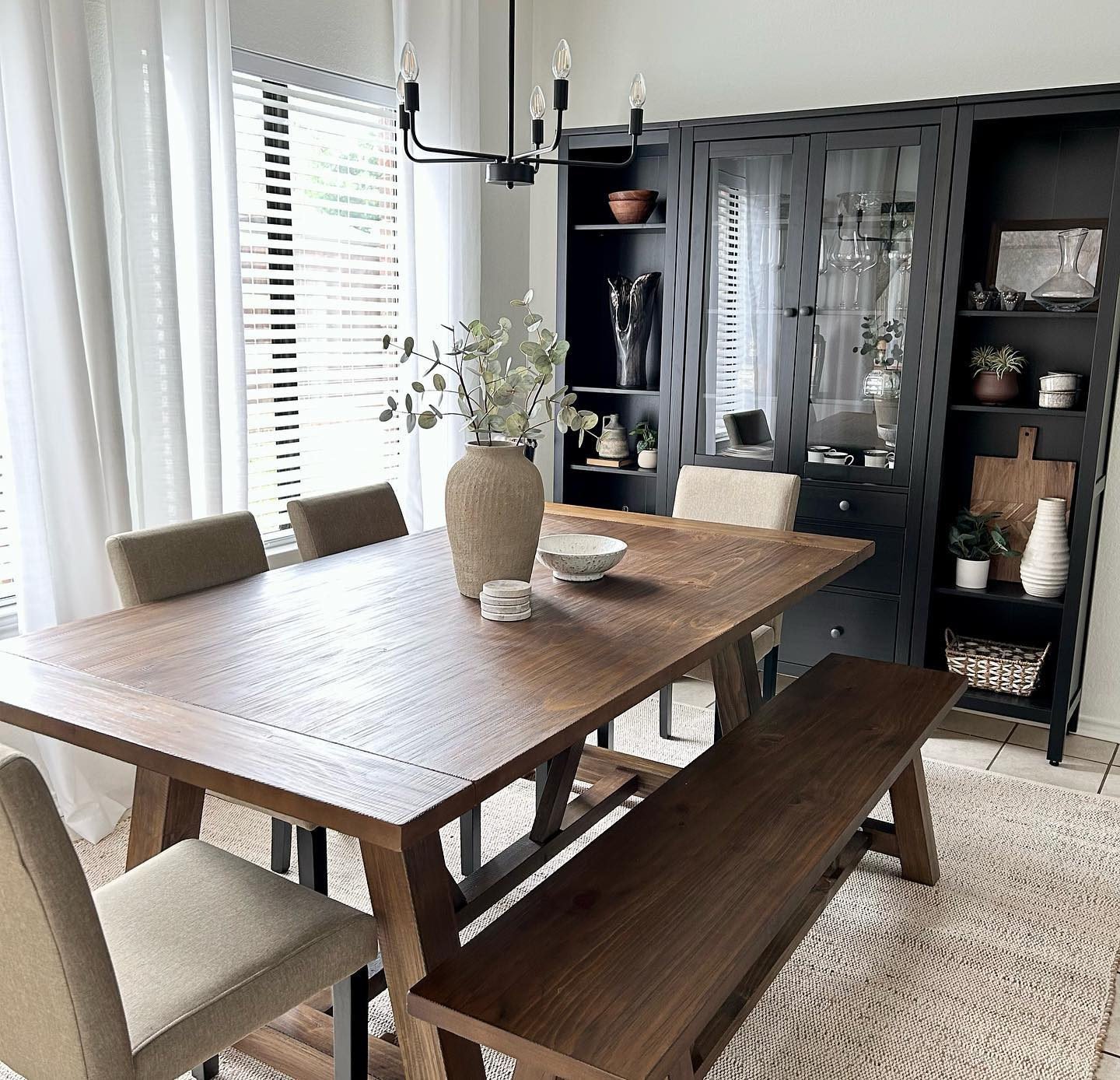 Leona Wood Farmhouse Dining Bench World Market