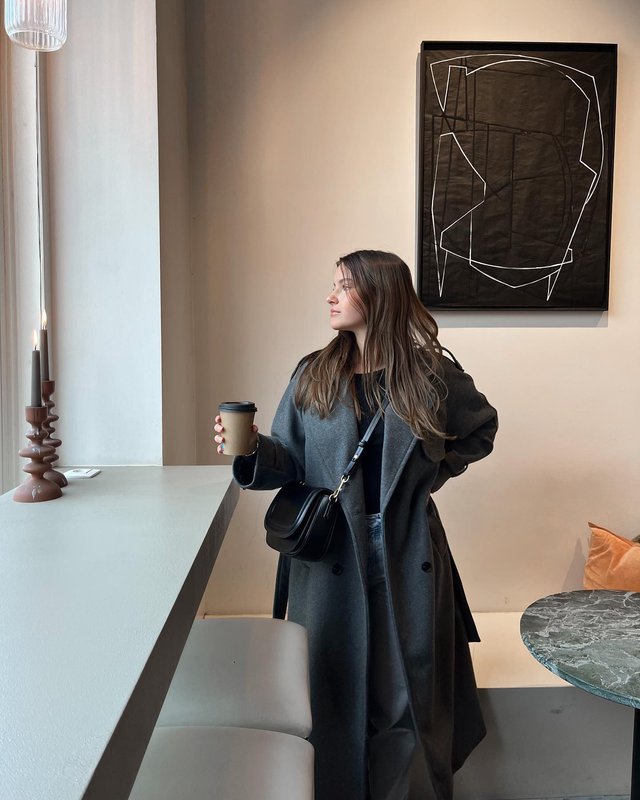 Oversize soft-touch coat - Women's fashion | Stradivarius United Kingdom